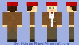 Doctor who with fez Minecraft Skin