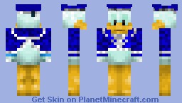 Donald Duck Blue Outfit Minecraft Skin