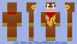 Donkey Kong Minecraft Skin