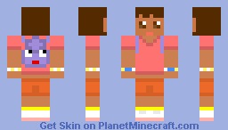 Dora the Explorer Minecraft Skin