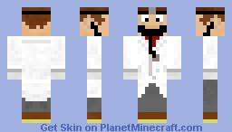 Dr. Mario (Cool in 3D) Minecraft Skin
