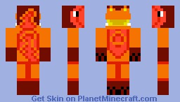 Warrior Fire Dragon Minecraft Skin