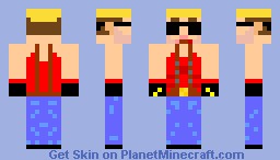 Duke Nukem with Cigar Minecraft Skin