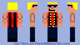 Duke Nukem Minecraft Skin
