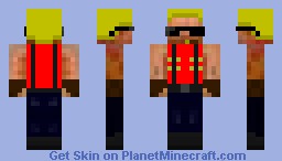 Duke Nukem Minecraft Skin