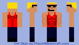 Duke with abs Minecraft Skin