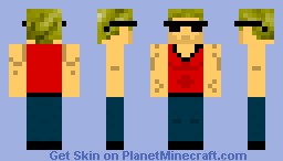 Duke Nukem Minecraft Skin