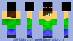 Dwarf holding on an enderman head Minecraft Skin