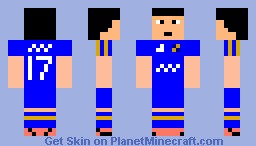 Eden Hazard Cheslsea 2012 home shirt. Minecraft Skin