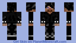 Emo/Goth Steve Minecraft Skin