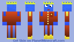 Emperor Cookie Monster Minecraft Skin