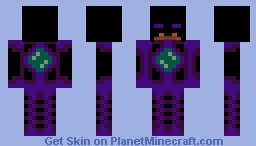Steve in Ender Armor Minecraft Skin