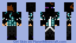 Enderman Infected Teen (Advanced) Minecraft Skin