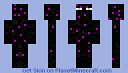 EnderSteve - With 3D Purple Particles! Minecraft Skin