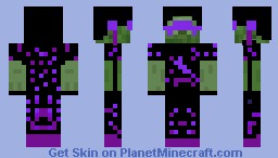 Ender Zombie Minecraft Skin