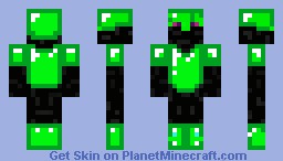 Enderman in emerald armor Minecraft Skin