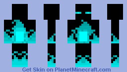 Blue Ice Enderman Minecraft Skin