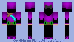 Enderman Hunter (series) (now with shading) Minecraft Skin