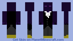 Enderman in a suit Minecraft Skin
