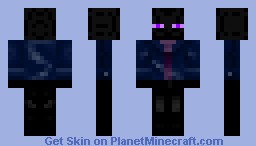 Enderman in suit Minecraft Skin