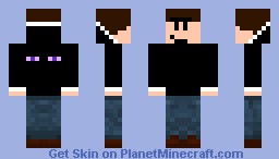 Enderman jacket Minecraft Skin