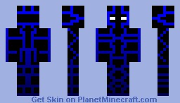 Energy Skin Blue (Better in 3D) Minecraft Skin