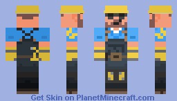 TF2 blue engineer Minecraft Skin