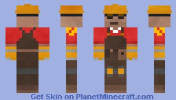 TF2 Red Engineer Minecraft Skin