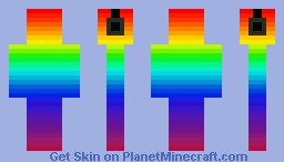 Epic Rainbow Guy Minecraft Skin