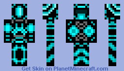 Future Tron-Like Dude Minecraft Skin