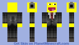 Epic Smile Face Guy In Tux w/ Headphones Minecraft Skin