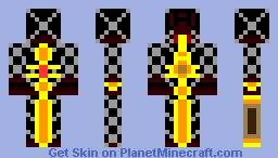Chained cool robot warrior Minecraft Skin