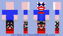 Evil clown Minecraft Skin