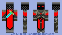 Dark Red Knight Minecraft Skin