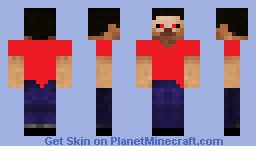 Red Steve Minecraft Skin