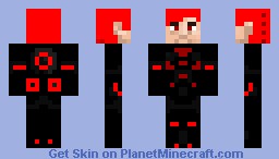 Red Tron Guy Minecraft Skin