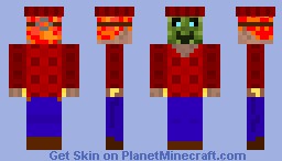 ExplodedMr T Lumberjack Minecraft Skin