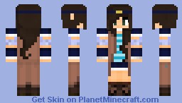 Explorer Girl ina trenchcoat Minecraft Skin