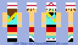 Pokemon FireRed/LeafGreen female trainer Minecraft Skin