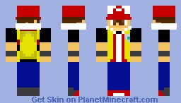 Pokemon FireRed/LeafGreen Male trainer Minecraft Skin