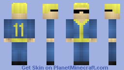 Cool Vault Boy Skin (Fallout) Minecraft Skin
