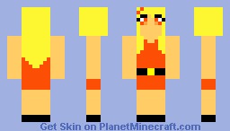 Cute girl in a Dress Minecraft Skin