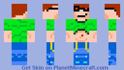 Fat nerd Minecraft Skin