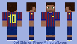 Fc Barcelona Kit Minecraft Skin