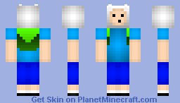 Finn The Human HD Minecraft Skin