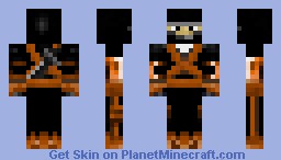 Fire Ninja Minecraft Skin