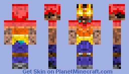 Fire Armor Minecraft Skin