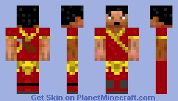 Fire Bender Minecraft Skin