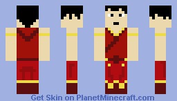Fire Bender Minecraft Skin