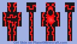 Fire Creeper Minecraft Skin